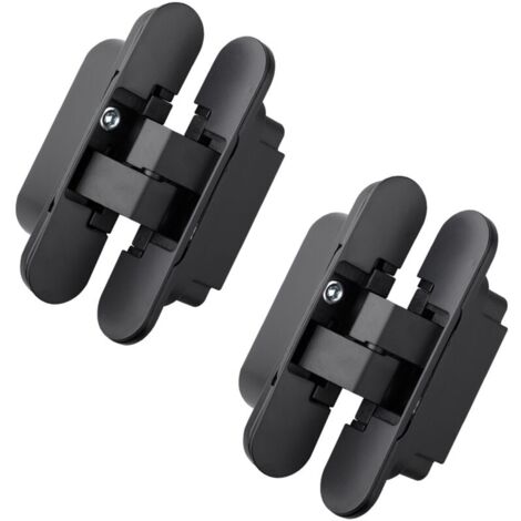 Invisible hinges for heavy doors – set of 2 (load capacity 40 kg ...