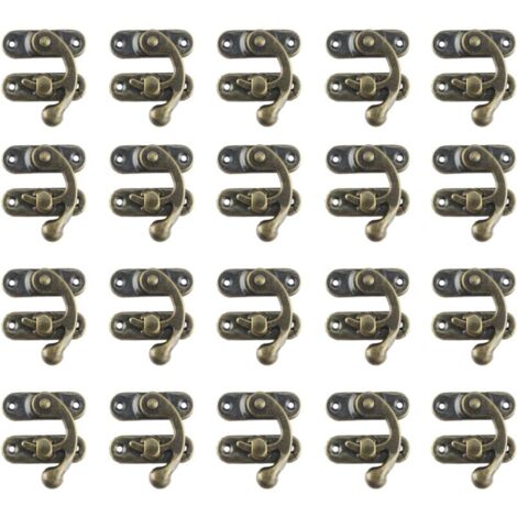 20 pieces large metal horn clasps with bronze-colored locking hooks for ...