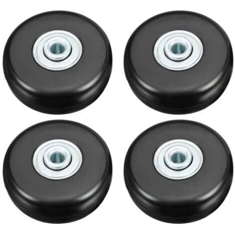 4pcs 50mm Luggage Wheels, Heavy Duty Rubber Universal Swivel Casters ...