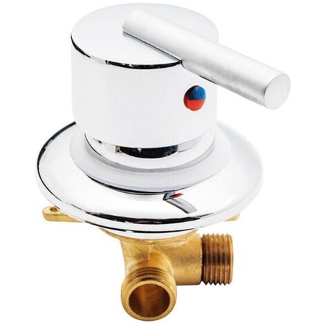 Shower mixer, hot and cold water mixing valve, G1/2 inch mixer, YMYNY ...