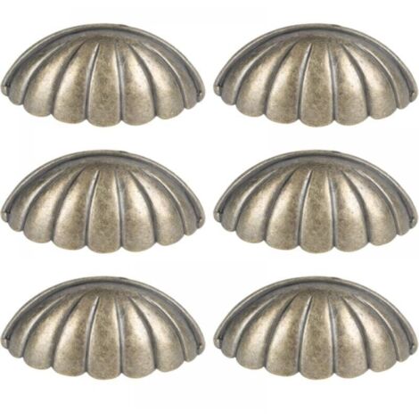 YMYNY 6 Pieces Nautical Shell Knobs for Doors, Drawers, Cabinets, Pull ...