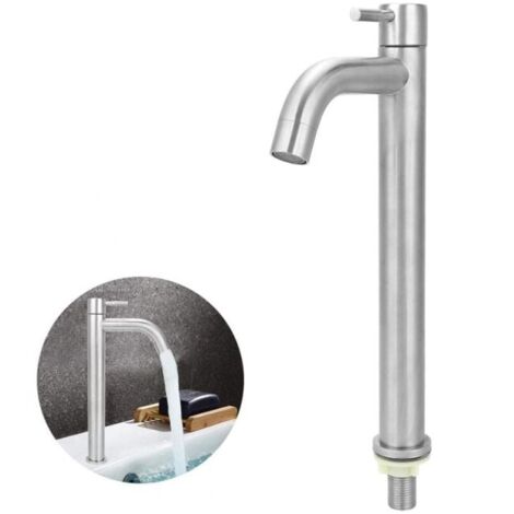 Unique stainless steel faucet, cold water basin faucet, YMYNY basin faucet