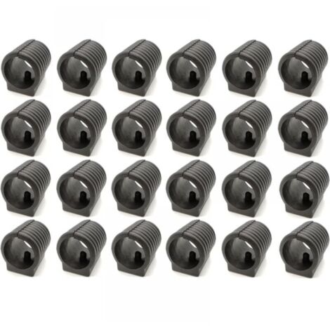 24 pieces furniture feet, plastic chair tube clamps, plastic chair leg ...