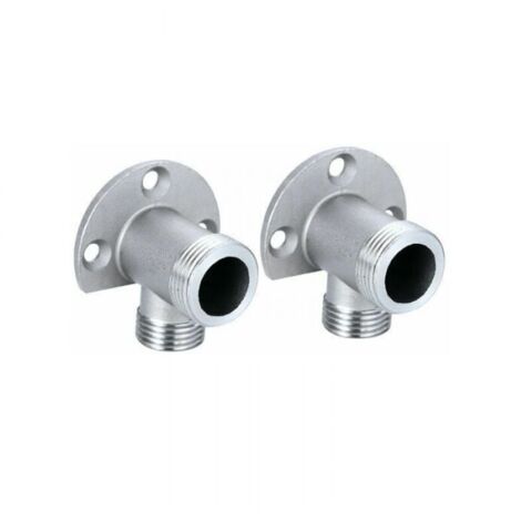 Installation set for connecting pipes to surface-mounted fittings ...