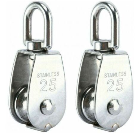 Set of 2 lifting casters, 304 stainless steel single caster M25, single ...