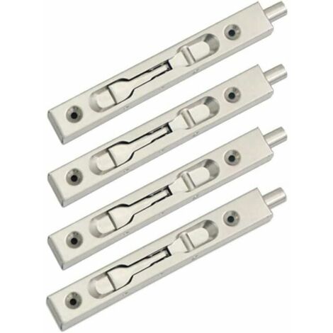 Pack (2 Pairs) Flush Sliding Door Catches, Hidden Safety Lever ...