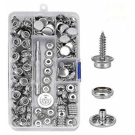 MUMU 152pcs Marine Grade Canvas Boat Cover Snap Fasteners Set