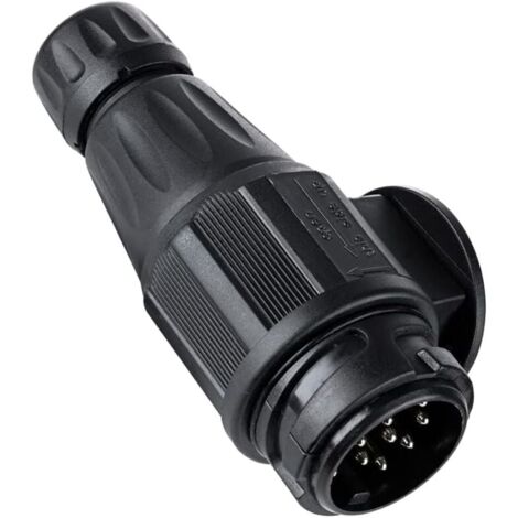 13 Pin Trailer Plug, 12V Waterproof Trailer Socket Plug with 13 Pin ...