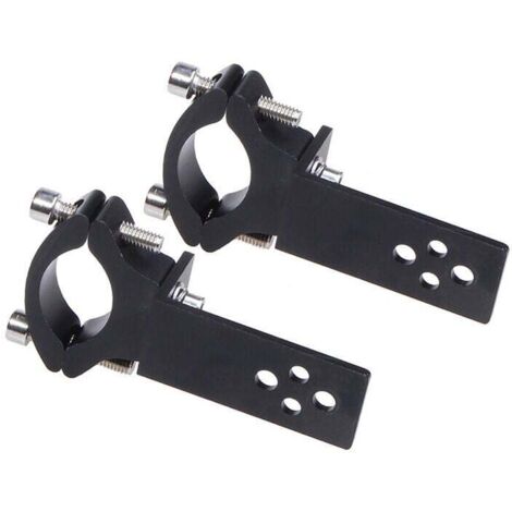 2pcs Motorcycle Fork Tube Clamps Horizontal/Vertical Installation LED ...