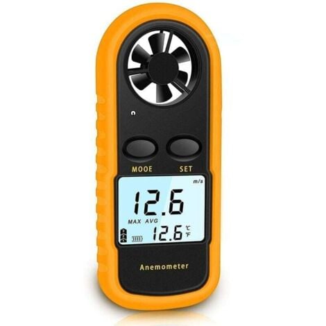 Portable Anemometer High Precision Digital Anemometer(±5%) with LCD ...