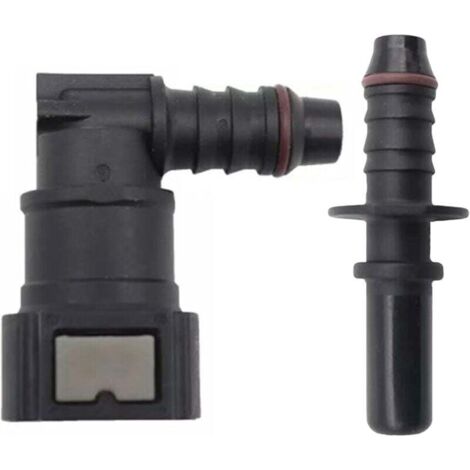 2pcs Fuel Line Connector, Female Elbow Fuel Line Connector, 9.89mm Fuel ...