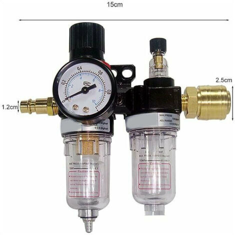 Ruolin filter regulator 1/4 air pressure regulator, water-oil separator ...