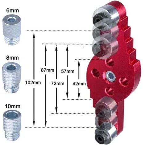 2-in-1 wood drilling guide, vertical tenon drilling jig, wood hole ...