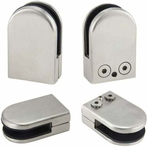 Pack Glass Clamp Bracket, 6-8 mm, Stainless Steel Glass Clamps ...