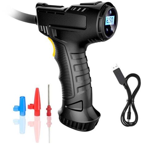 Cordless Tire Inflator, Air Compressor, Portable Handheld Tire Inflator ...