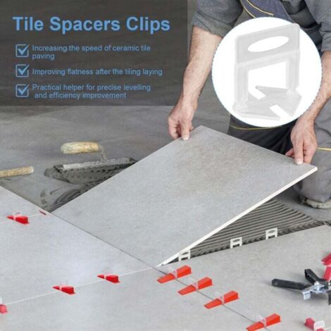 300 Pieces Self-Leveling Tile Spacers, Tile Spacers, Self-Leveling ...