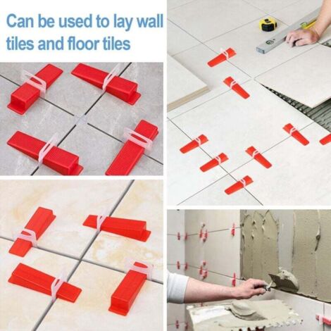 300 Pieces Self-Leveling Tile Spacers, Tile Spacers, Self-Leveling ...