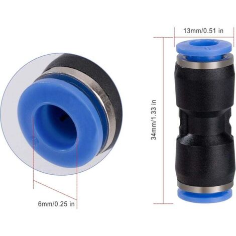 mm pneumatic connection, straight compressed air quick connector, plug ...