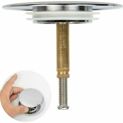 Bath plug, Ø 70 mm, with double seal, height-adjustable, universal bath ...