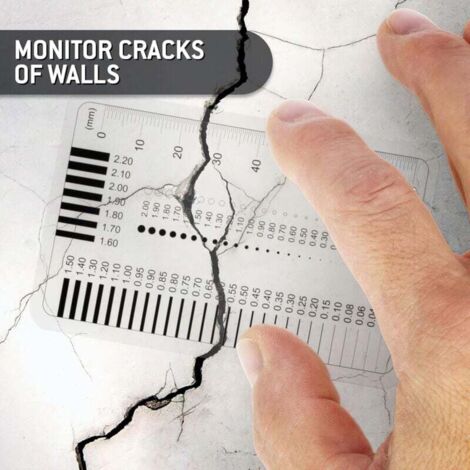 2-piece crack measuring device, vehicle estimation scale, car defect ...