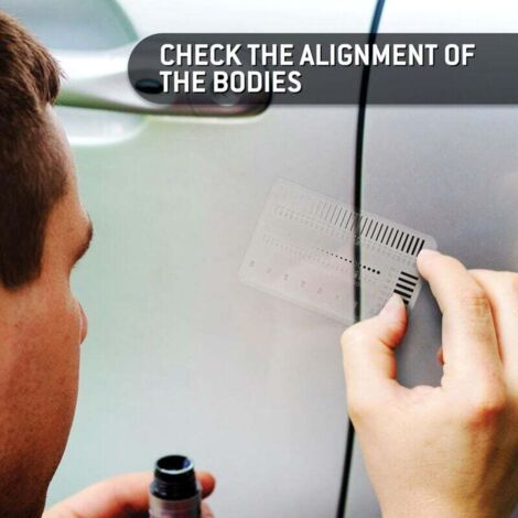 2-piece crack measuring device, vehicle estimation scale, car defect ...