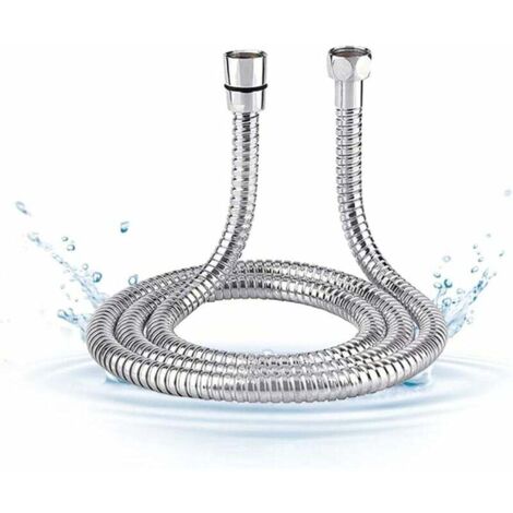 MUMU 2 Meter Stainless Steel Flexible Shower Hose Universal Shower Head ...