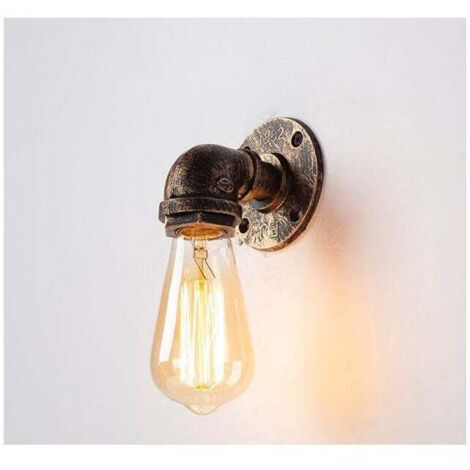 Industrial Retro Feng Shui Wrought Iron Metal Pipe Wall Lamp Without ...