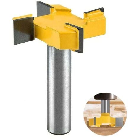 Planing cutter, router bit with 8 mm shank, flattening cutter, panel ...