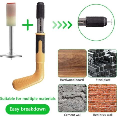 200 Pieces Manual Concrete Nail Gun, Mini Nail Gun, Round Nails for ...