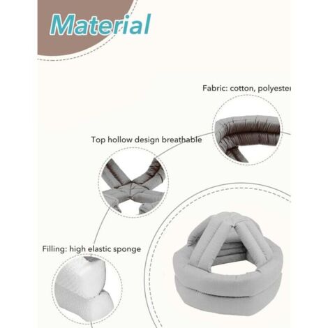 Anti-fall Safety Helmet for Elderly Head Protective Hat Thick and Soft ...