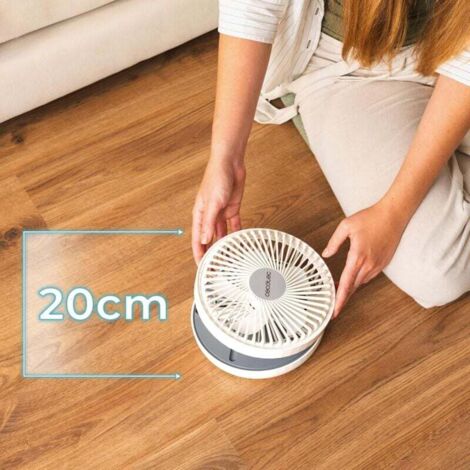 White USB Foldable Desk Fan, Mini Dormitory Electric Fan, Portable ...