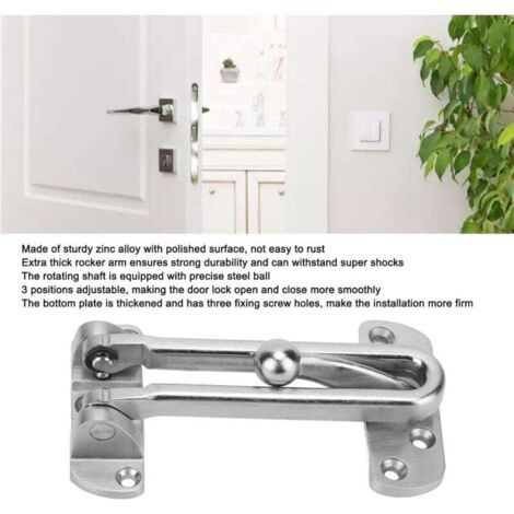 Articulated Bar Lock, 4 Pieces Zinc Alloy, Extra Thick Shock Resistant ...
