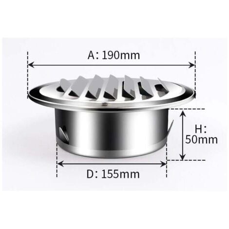 Stainless Steel Fan with Thickened Mesh Wall Mounted Extractor Hood ...