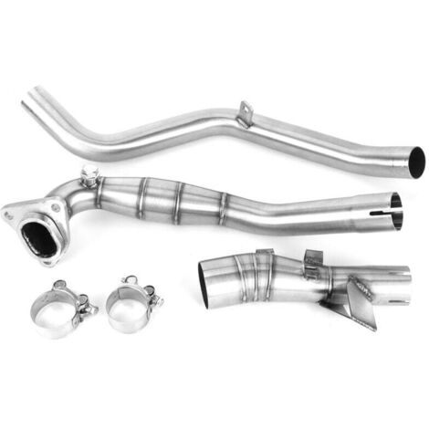 Motorcycle Exhaust Front Pipe, 304 Stainless Steel Header Split Kit For ...