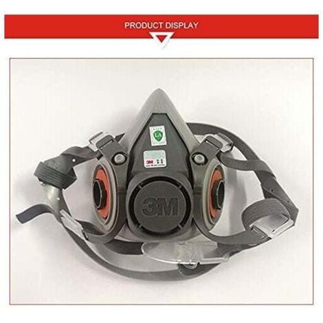3M XA007702658 6200M Reusable Half Mask, Size M, Grey, with 5935PRO2 ...