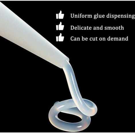 15 Pieces Caulk Nozzle Cap Set, Includes 15 Pack White Caulk Nozzles ...