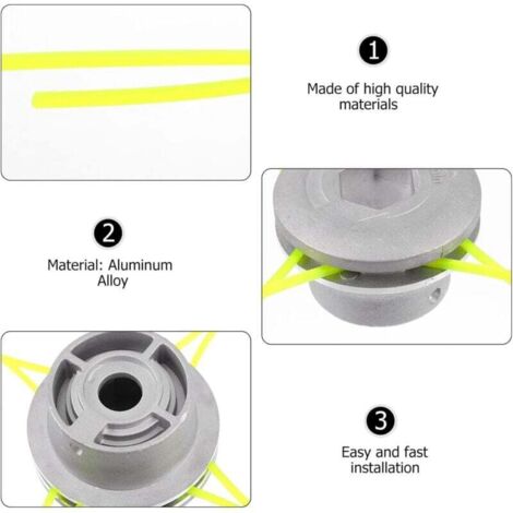 String Trimmer Head Double Line Spool Head Nylon Line for Gasoline ...