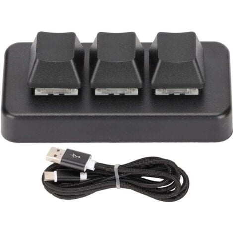 Keys RGB Backlit Keyboard 3 Keys USB Interface Mini Programmable ...