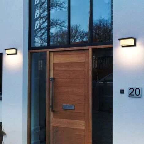Square LED Outdoor Wall Light Waterproof IP65 with Motion Sensor ...