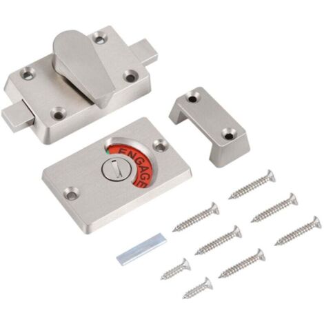 Stainless Steel Indicator Lock for Bathroom Door, Toilet, Public ...