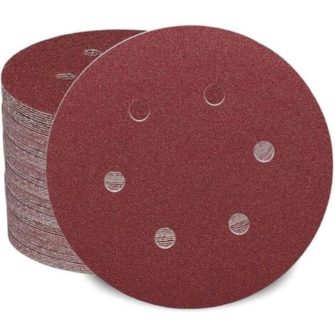 100pcs 150mm Sanding Discs Grit 40/60/80/120/180/240/320/400/600/1000 ...