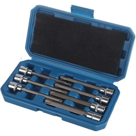 7-piece T-shaped socket set, blue plastic box, overseas warehouse ...