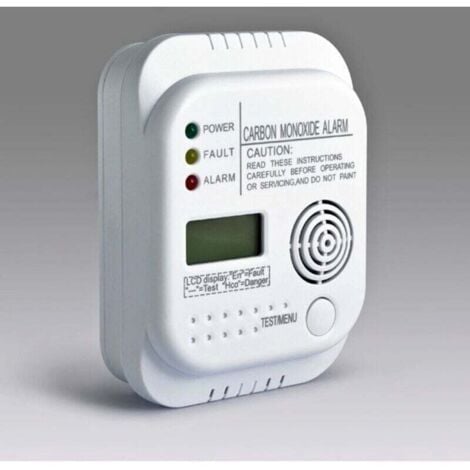 Carbon Monoxide Detector, Battery Powered, Gas Detector with Display ...