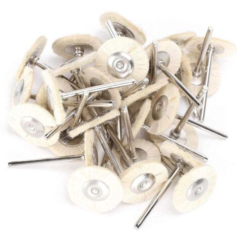 FLITI 30pcs Wire Brush Set, Brass Steel Wire Brush Polishing Wheels ...