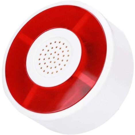 FLITI LED Alarm System, DC 12V Siren Security Alarm Warning Light Alarm ...