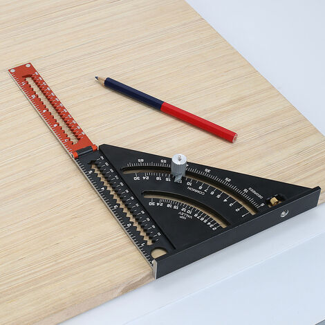 Carpenter's Square Metal Aluminium Folding Triangle Lineal Combination ...