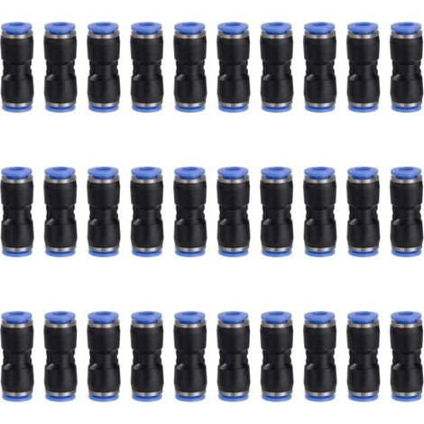 mm pneumatischer Anschluss, gerader Druckluft-Schnellanschluss, Einsteck-Pneumatik-Armatur ...