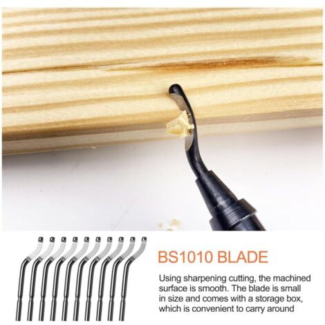 Manuelles Entgratwerkzeug, Entgrater mit 10 BS1010-Ersatzklingen ...