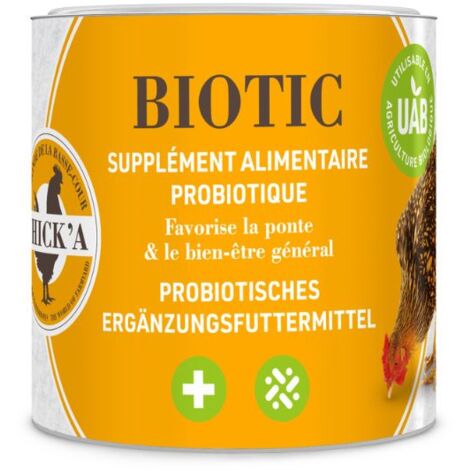 Supplément alimentaire à base de probiotiques pour volailles CHICK'A 360g