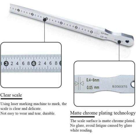 Jauge d'épaisseur en forme de coin Jauge d'épaisseur à coin Jauge d ...